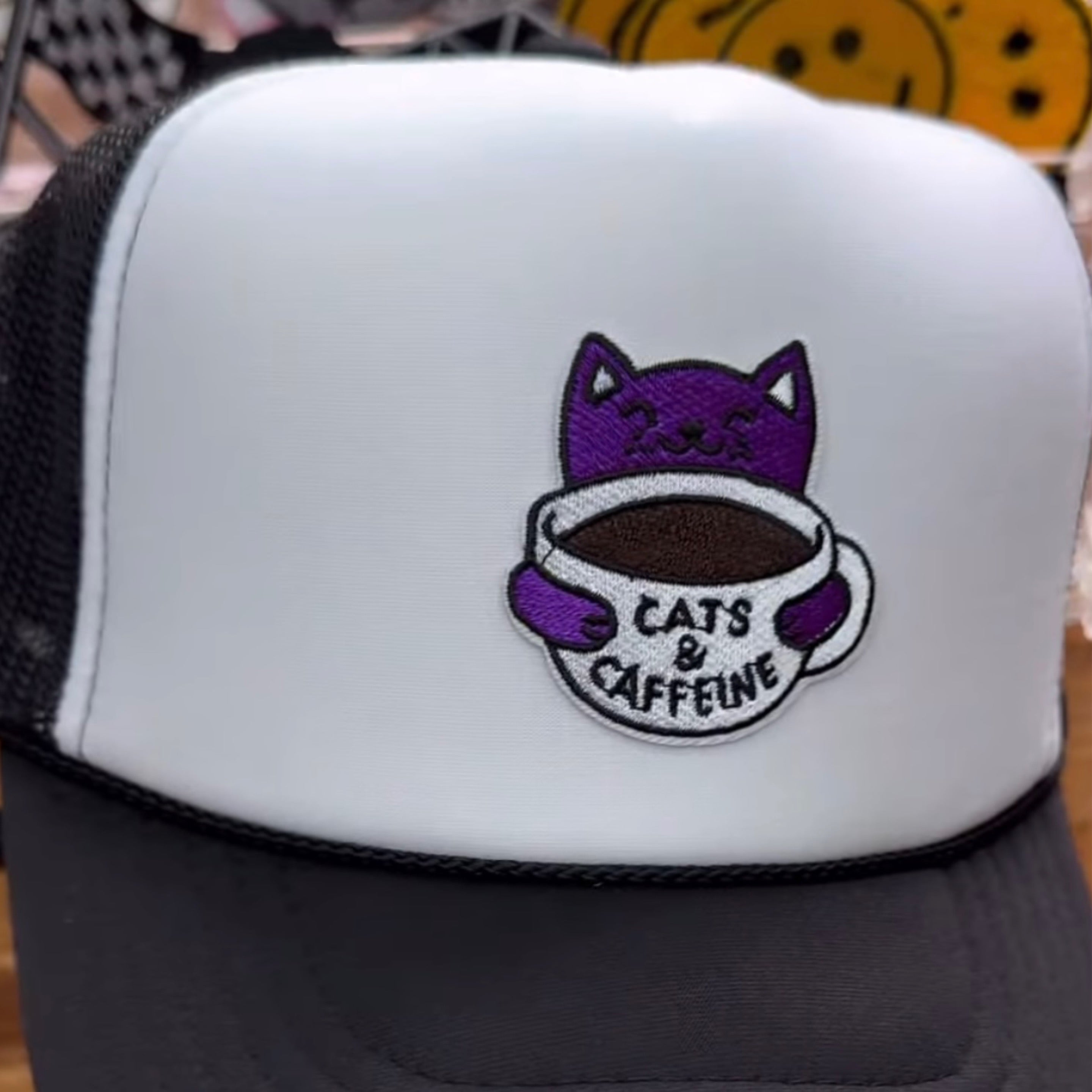 Cat Hat w/ Patch | The Caffeinated Cat Cafe